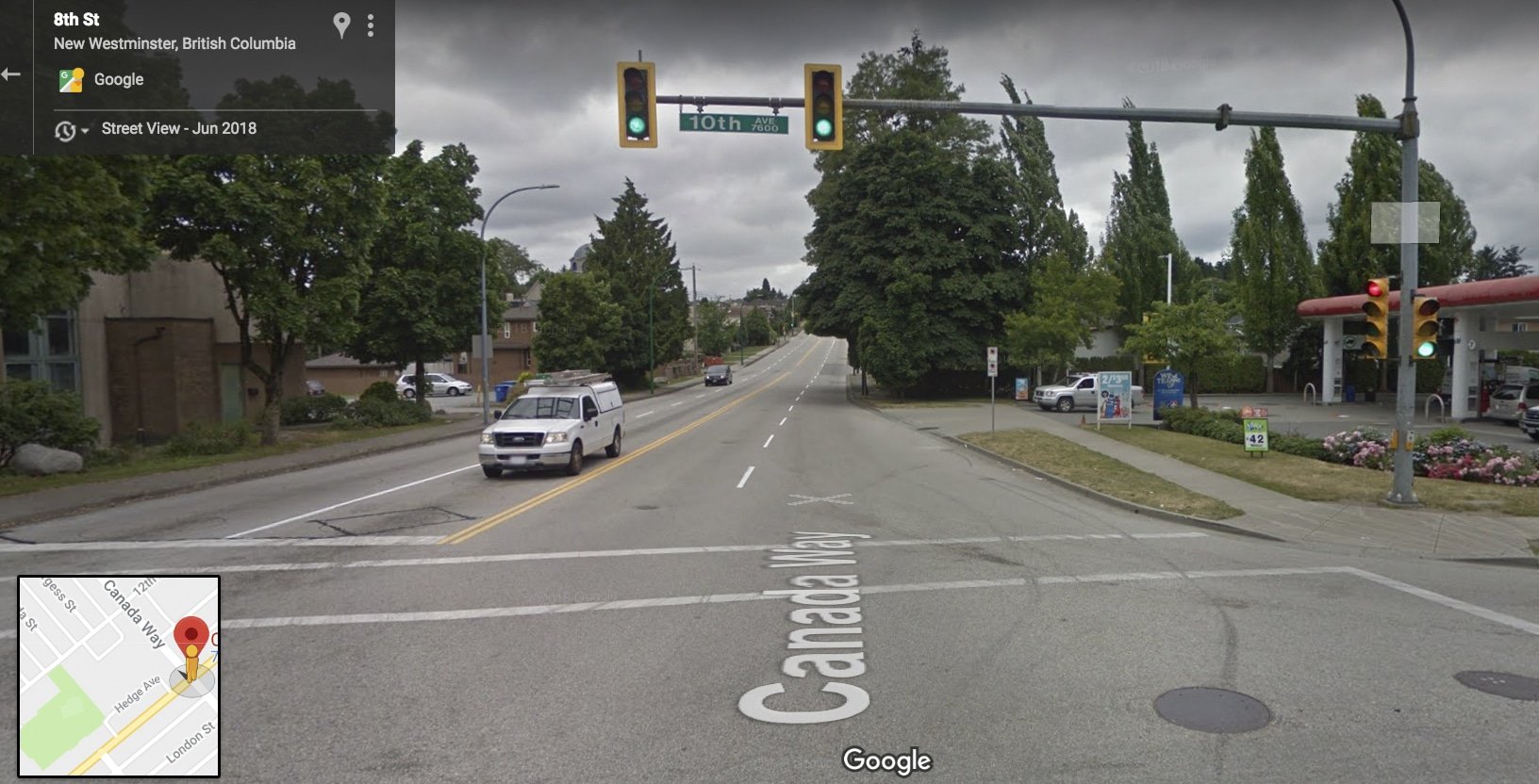 ‘Fake’ Right Lane on Canada Way & 10th Avenue – BC Driving Blog